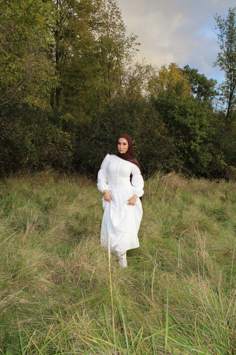 Wildflower drop waist Dress - Natural – Rayan’s Essentials